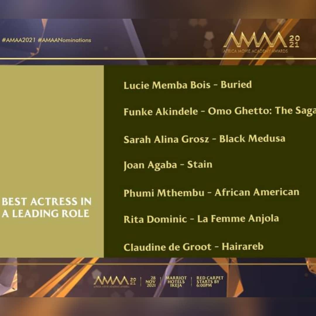 Funke Akindele and Rita Dominic loses best actress category to Ugandan ...
